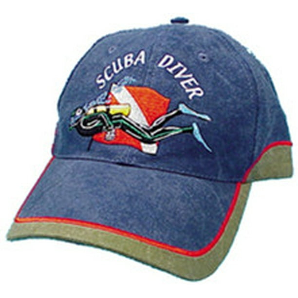 Scuba Diving Dive Hat Swimming Diver Flag Blue AP21 - Walmart.com