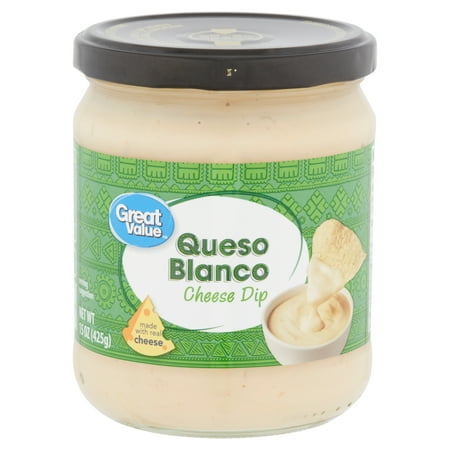 Great Value Queso Blanco Cheese Dip, 15 Oz. - Walmart.com