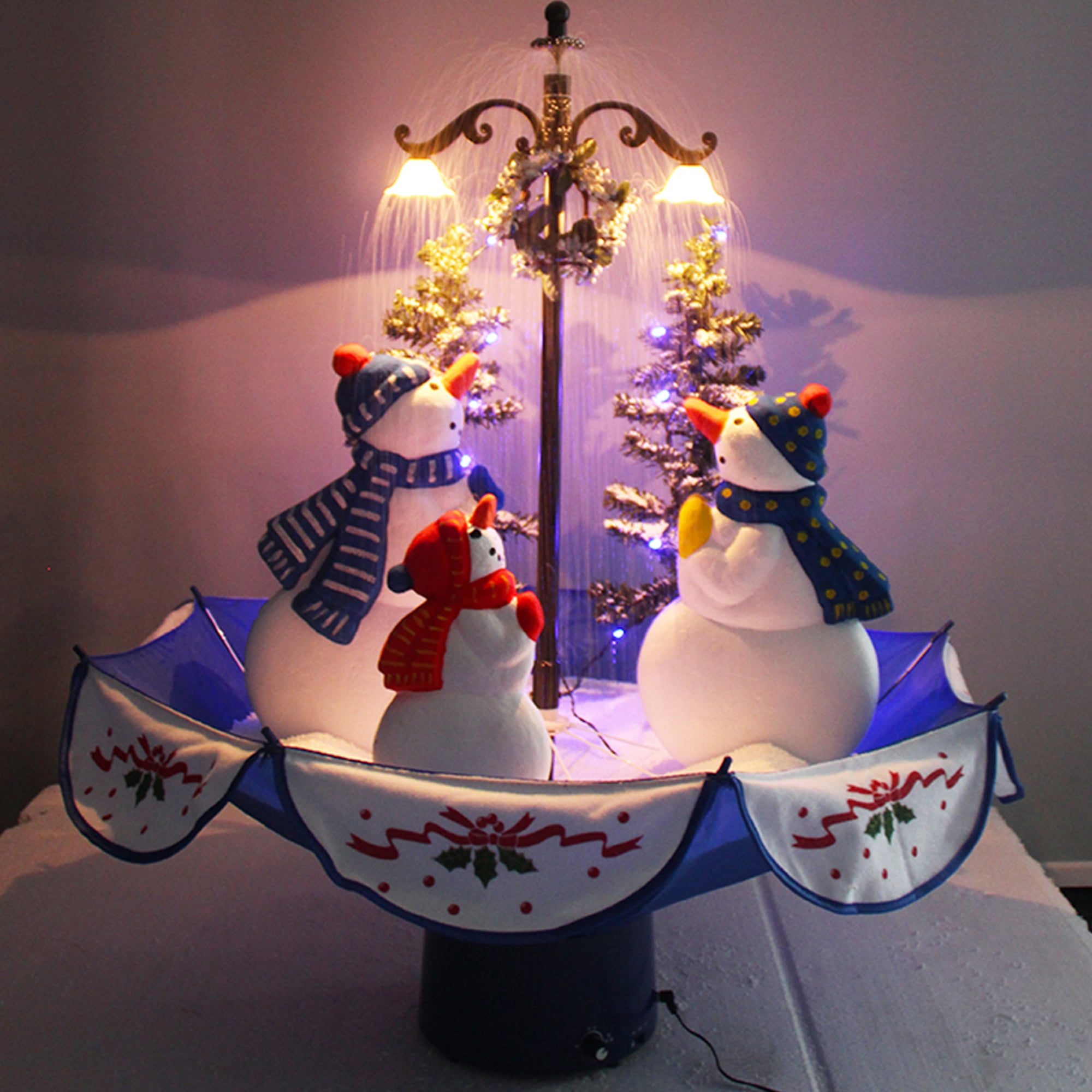 Unbranded 29" Musical Snowing Christmas Tree with Umbrella Base ...