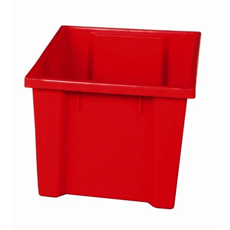 Colorful Essentials Large Storage Bin in Red - Set of 6 - Walmart.com