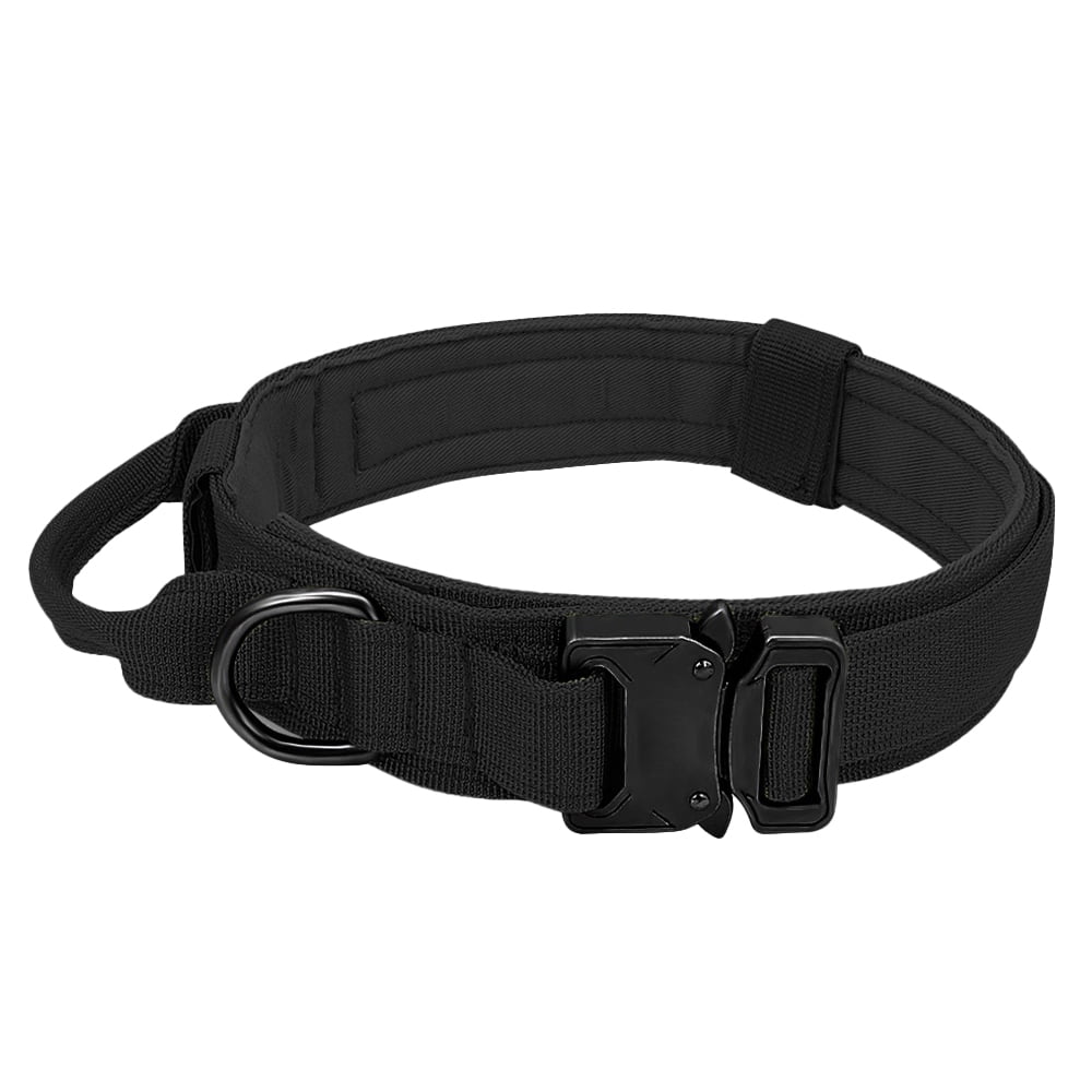Tactical Dog Collar, Adjustable Military Training Collar Strap Handle ...