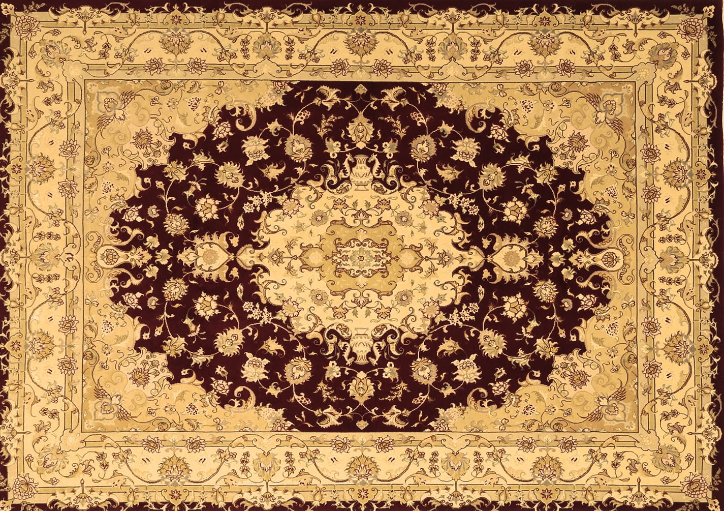 Ahgly Company Indoor Rectangle Persian Brown Traditional Area Rugs, 6 ...
