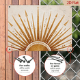 12x8 inch Bohemian Sun Boho Style Metal Tin Sign unny Wall Art Painting ...