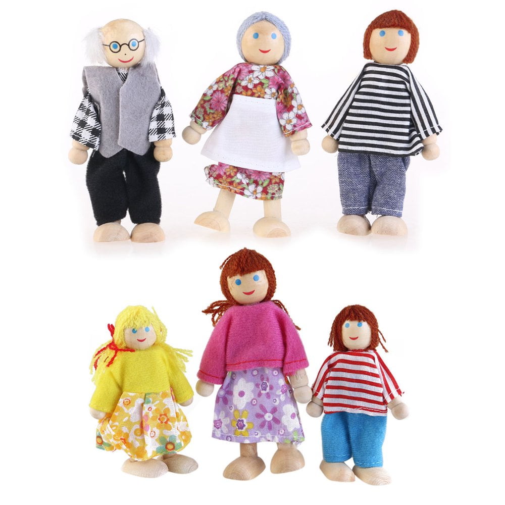 Click here for Pointerteck People Figures Family Wooden Dollhouse... prices