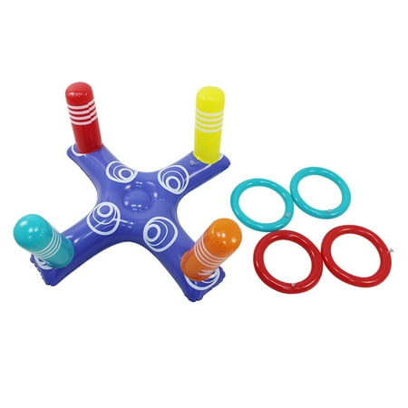 Jinveno Inflatable Cross Ring Water Game Float Swim Pool Play Toys with ...