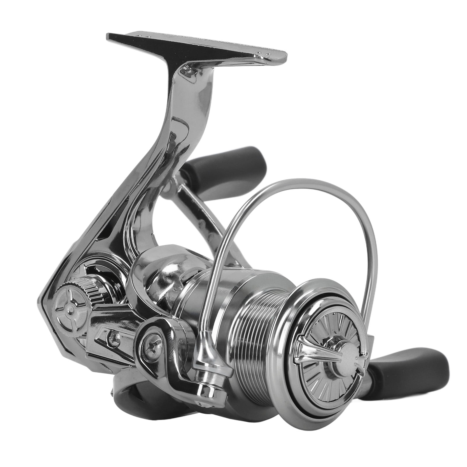 Carrete giratorio de tiro largo, muesca inclinada, suministros de pesca ...