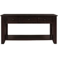 Console Table, 55" Narrow Buffet Sideboard with 3 Drawers and Bottom ...