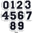 40PCS Iron On Numbers Patches 2 Inch Sew On Applique Patches 0-9 ...