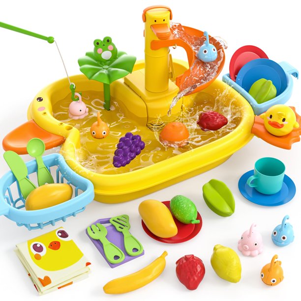 Play Sink Max & Deril 3 en 1 con agua corriente para niños | Bodega ...