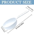 7g Plastic Coffee Measuring Spoon, Short Handle White Scoop for Coffee ...