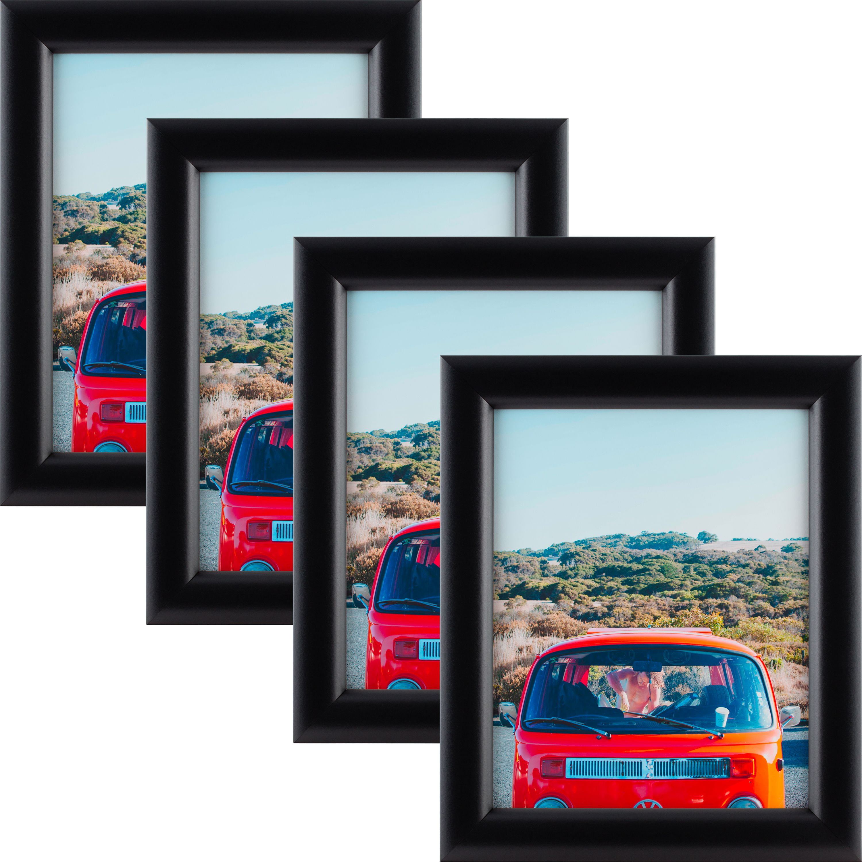 Craig Frames Bullnose 125, Mystic Satin Black Picture Frame, 10x12 Inch ...