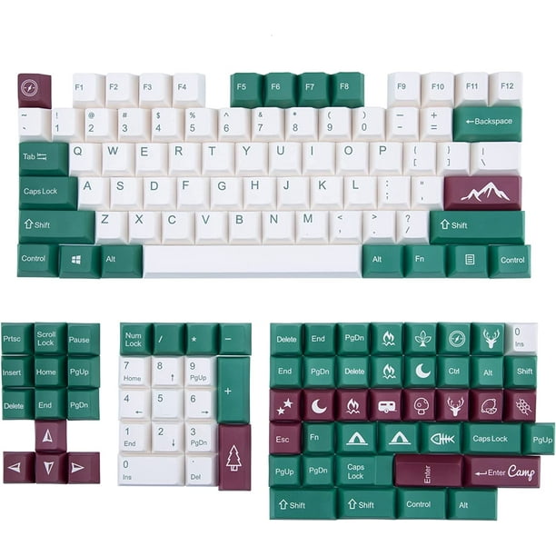 UniCusMech Cherry Profile PBT keycaps 144 Key Dye Sublimation ANSI ...