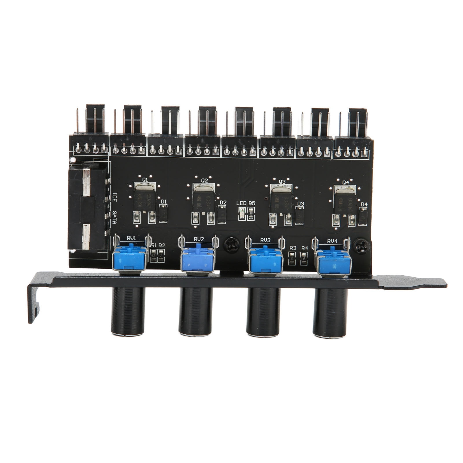 PC Fan Hub,PC Fan Hub 4 Cooling Fan Speed Controller PC Fan Controller ...