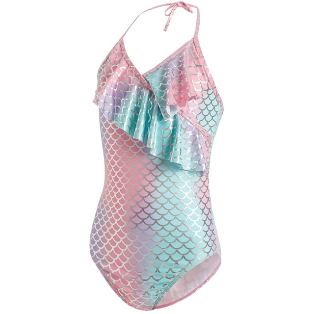 As Rose Rich Girls Swimsuit Ruffle One Piece Bathing Suits UPF50+, 10 ...
