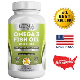 Bluebonnet Natural Omega-3 Kosher Fish Oil, 120ct - Walmart.com