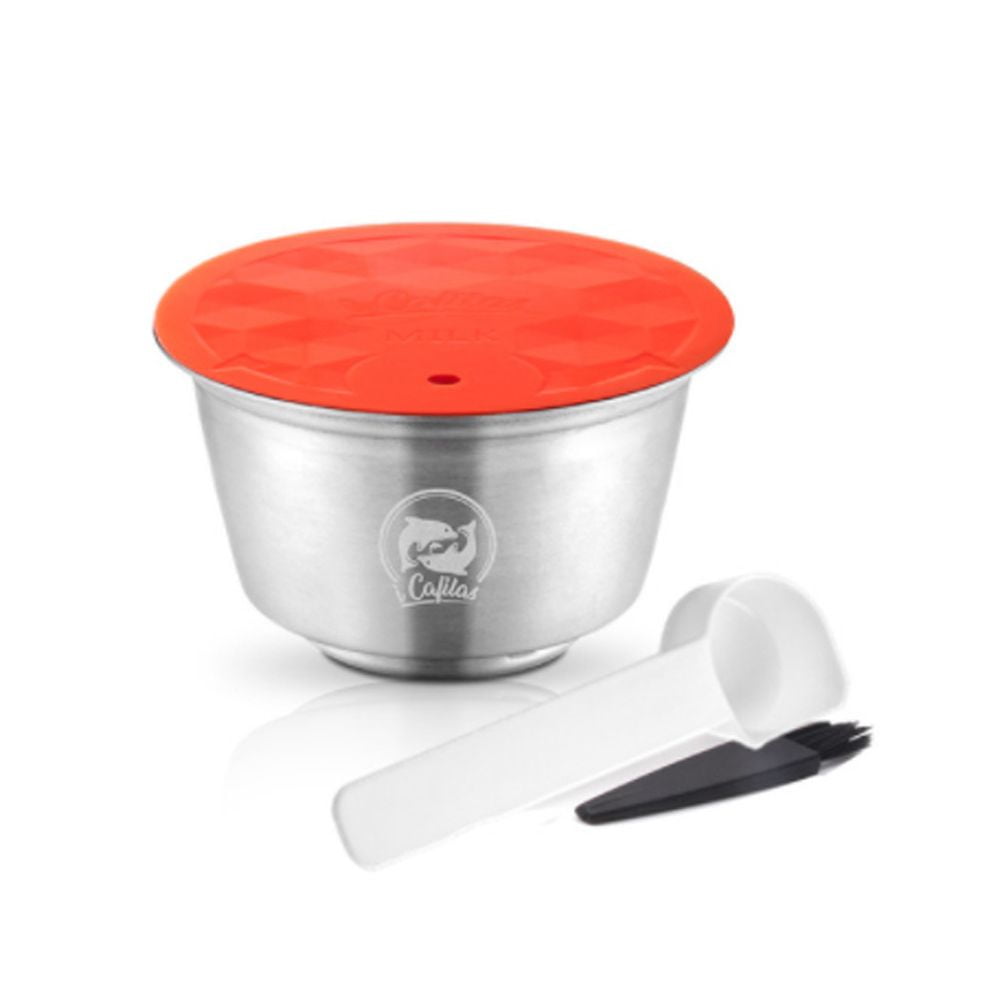 Bar Filter Cup Stainless Steel Espresso Coffee Milk Foam Capsules ...