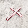 Crosses Car Sticker Reusable Metal Decal Secure Adhesion Universally ...