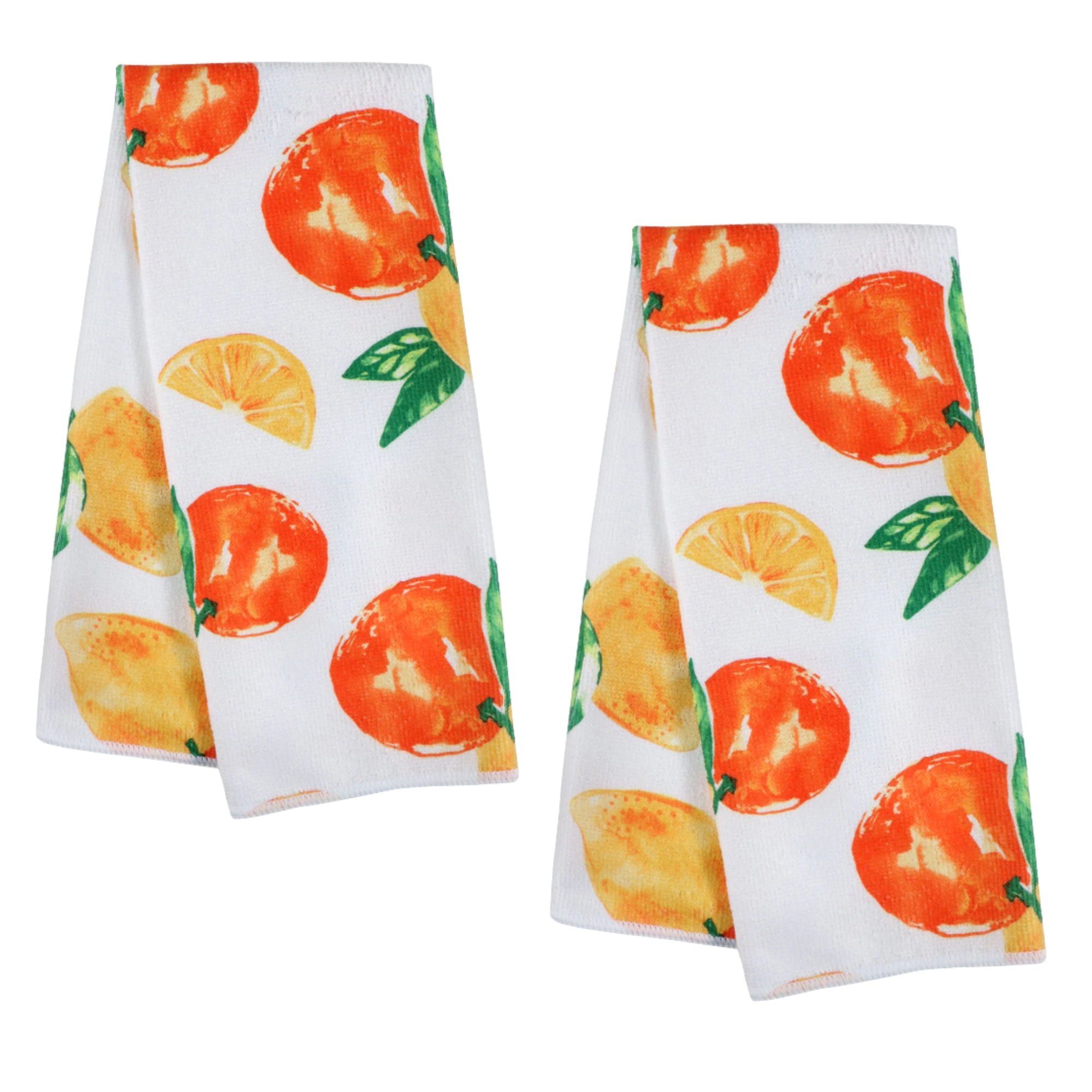 Kitchen Towels Tropical Lemon Printed- Soft & Ultra Absorbent Dishcloth ...