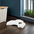DEEPCRAFF Turtle Resting Terrace and Ramp White Reptile Water Basin for ...