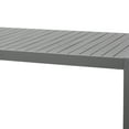 Noah Outdoor Aluminum Rectangular Dining Table, Gray - Walmart.com