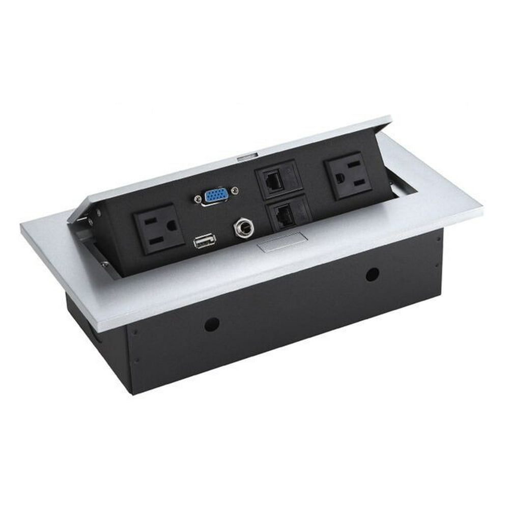 Desk/Table Cable Outlets Wire management Assembly Box - Walmart.com ...
