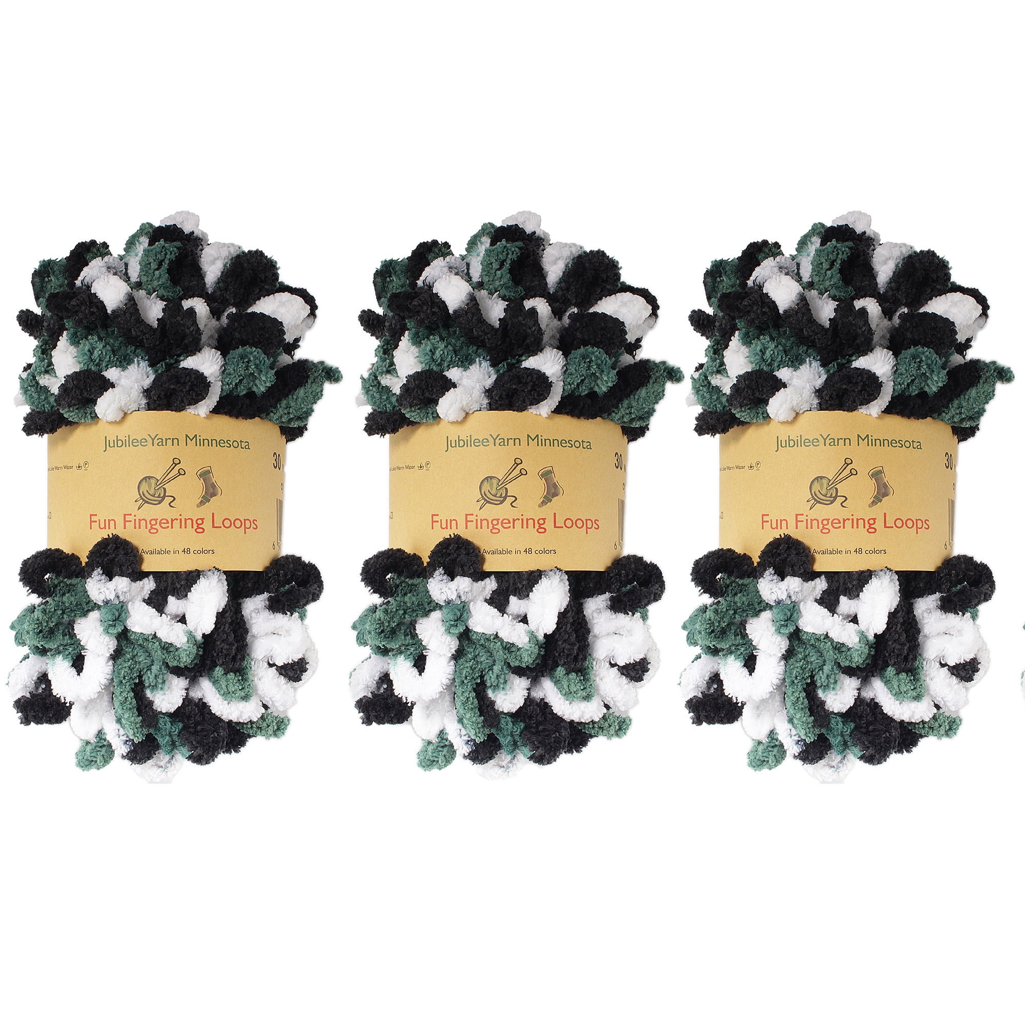 JubileeYarn Fun Finger Loops Yarn - Polyester Jumbo Loop Yarn - Team ...