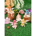 4pcs Mini Fairy Garden Statues - Multicolor Resin Fairy Figurines for ...