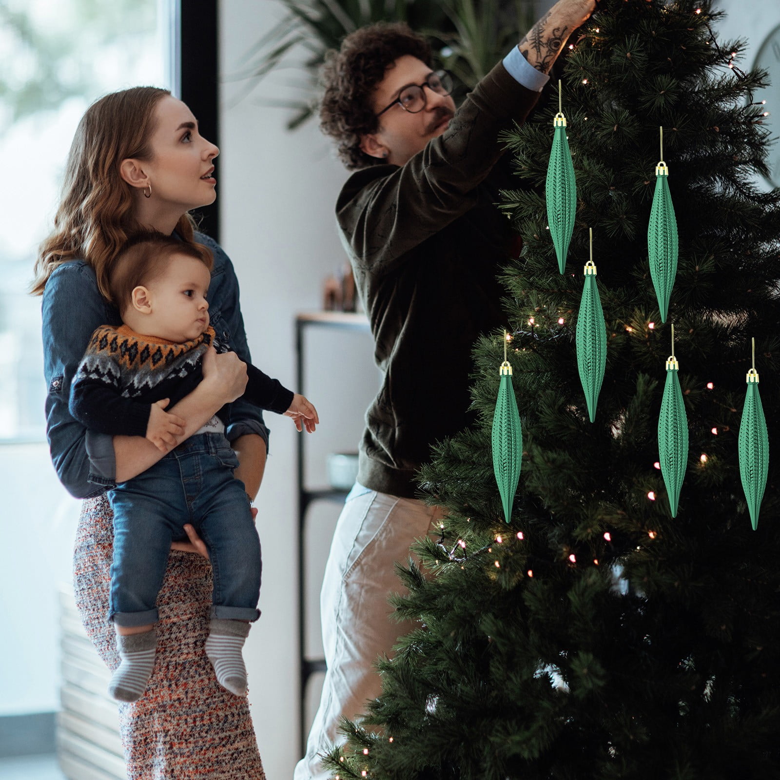 Click here for Com1950s Alien Christmas Ornaments electroplated C... prices