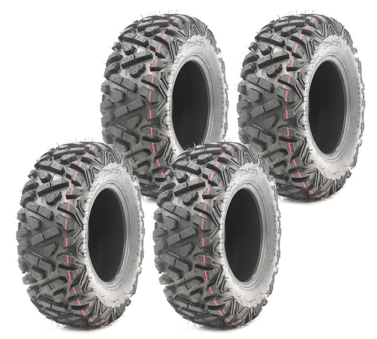 Set of 4 WANDA ATV UTV tires 24x9-11 24X9X11 Front & Rear P350 sim to ...