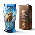 2026 Scottish Highland Cow Commemorative Pint Glass, Scotland Themed ...