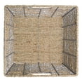 DII Trapezoid Seagrass Metallic Basket, 12x12x7.5" Silver - Walmart.com