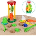 Gold Toy Double Sand Wheel Beach Toy Set for Kids with Bucket, Shovels ...