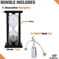 60 Minute Decorative Sand Timer Clock Hourglass with Desk Toy Sculpture ...