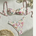 1. Women's Two-Piece Split Swimsuits Push Up Floral Print Backless ...