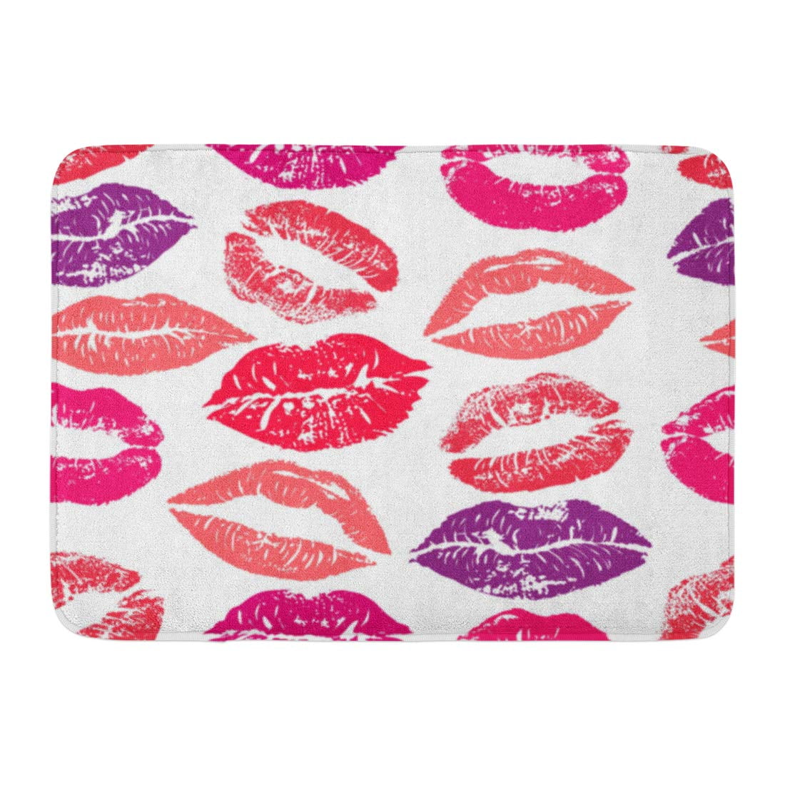 GODPOK Affair with Lipstick Kisses Colorful Lips of Red Purple and Pink ...