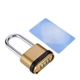 Long Beam Combination Lock, Padlock, Extended Lock Hook Bottom, Four ...