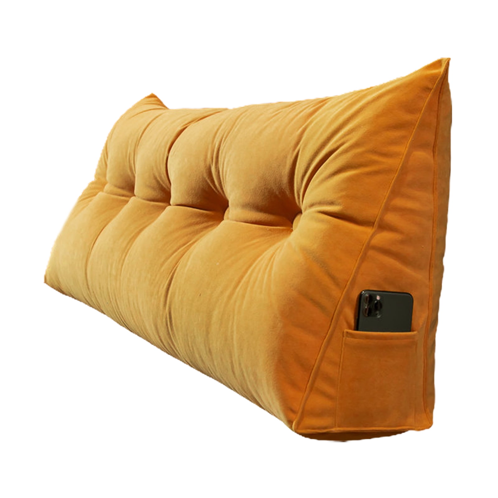 Triangular Bolster Cushion Backrest Triangle Lumbar Support Blue High ...