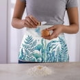 Blue Summer Ocean Half Waist Apron Jellyfish Seaweed Watercolor Coastal ...