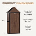 BaPiPro Outdoor Storage Cabinet, Weatherproof Small Storage Shed with ...