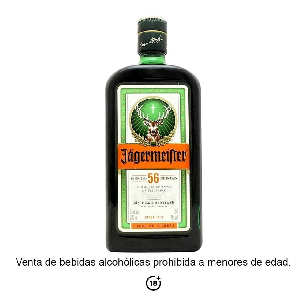Licor de hierbas Jägermeister 700 ml | Bodega Aurrera en línea