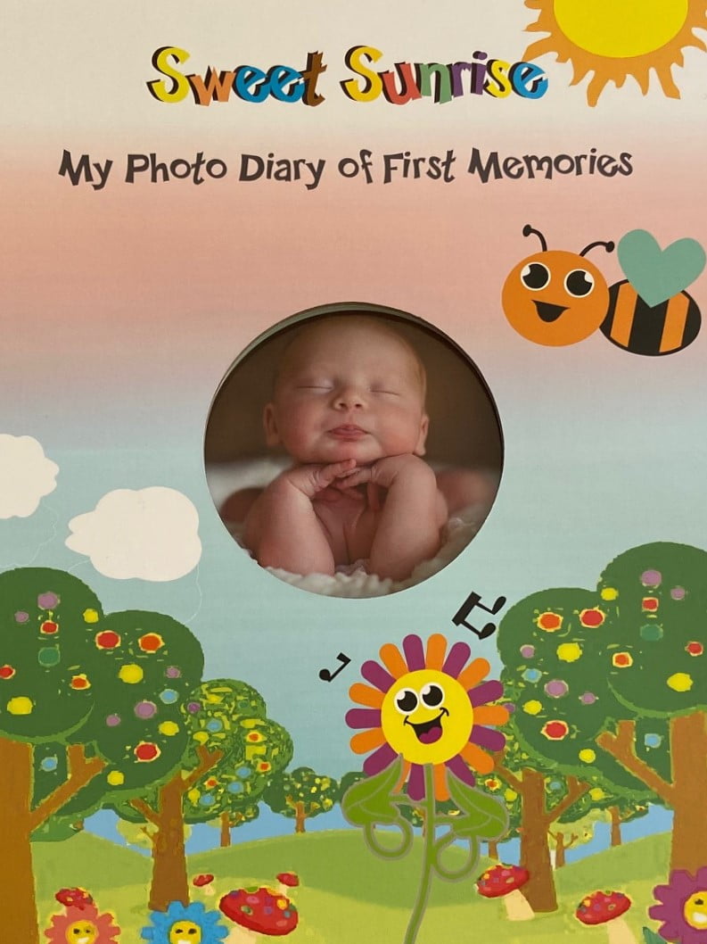 Sweet Sunrise Boy/Girl Newborn Baby Memory Book Photo 4x6 Gift Box Yrs ...