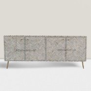 Bone inlay optical media console | bone inlay optical tv unit | bone ...