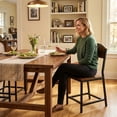 Gasee Dining Chairs Set of 4,Wood Dining Chairs with Metal Legs for ...