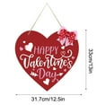 Bpyeka Valentine's Day Wooden Heart Sign - Lettered Wall Hanging for ...