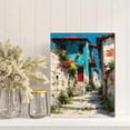 Old Balkan Village House Landscape Canvas European Country Home Living ...
