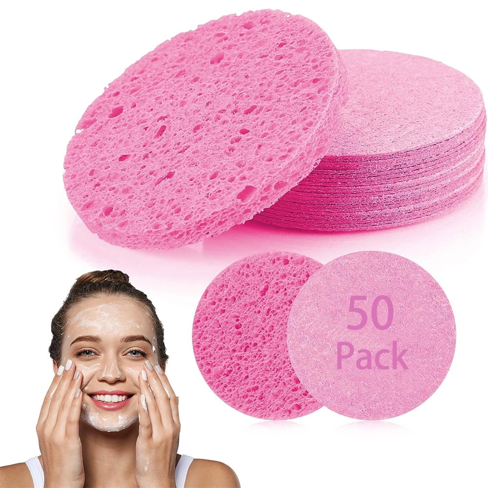 Duslogis 50-count Compressed Facial Sponges for Estheticians,Bulk ...