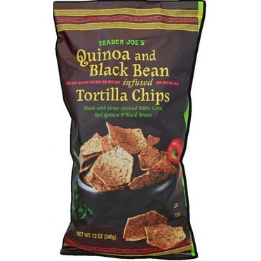 Pack of 3 - TJs Quinoa and Black Bean infused Tortilla Chips 12 Oz ...