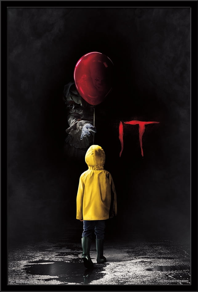 IT - Teaser One Sheet Wall Poster, 22.375" x 34", Framed - Walmart.com