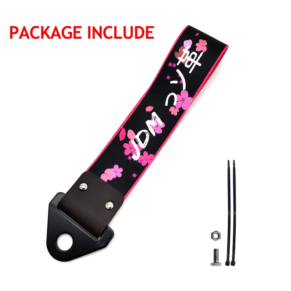 JDM Racing Style Tow Strap Universal Race Towing Bars Nylon Car Trailer ...