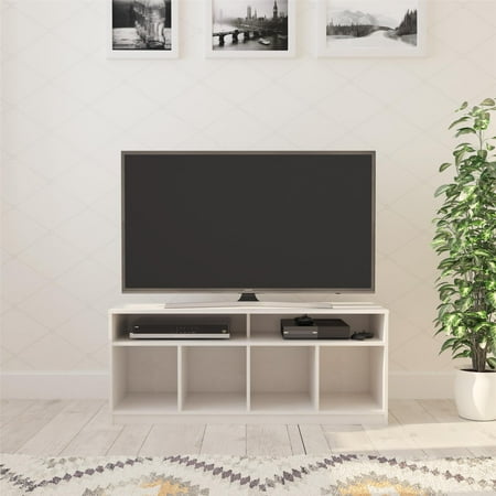Mainstays 4 Cube TV Console for TVs Up to 59", Ivory Oak - Walmart.com